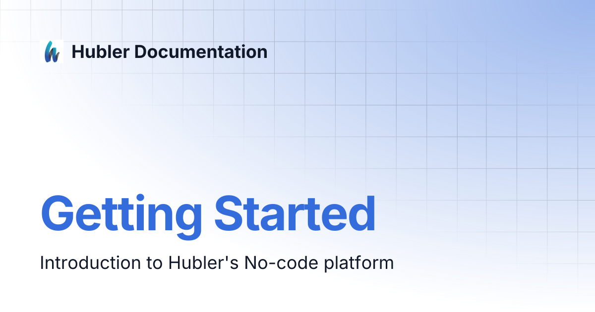 getting-started-hubler-documentation